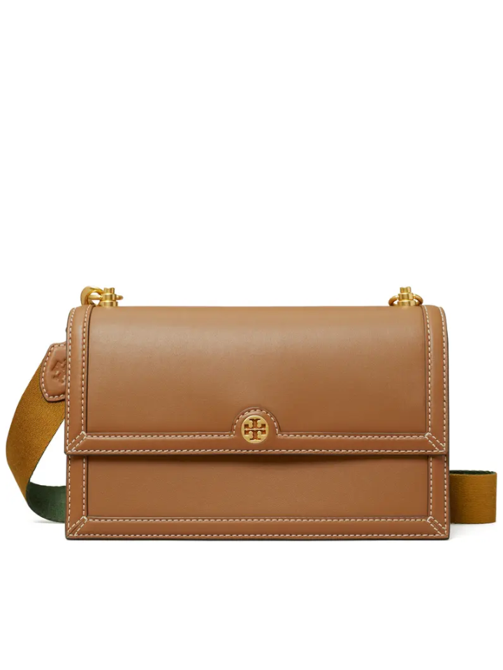 Tory Burch T Monogram Leather Shoulder Bag Moose – Balilene