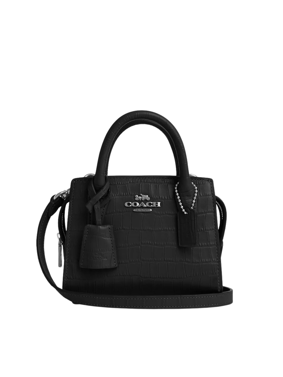 Coach Andrea Mini Carryall In Croco-Embossed Leather And Smooth Leathe ...