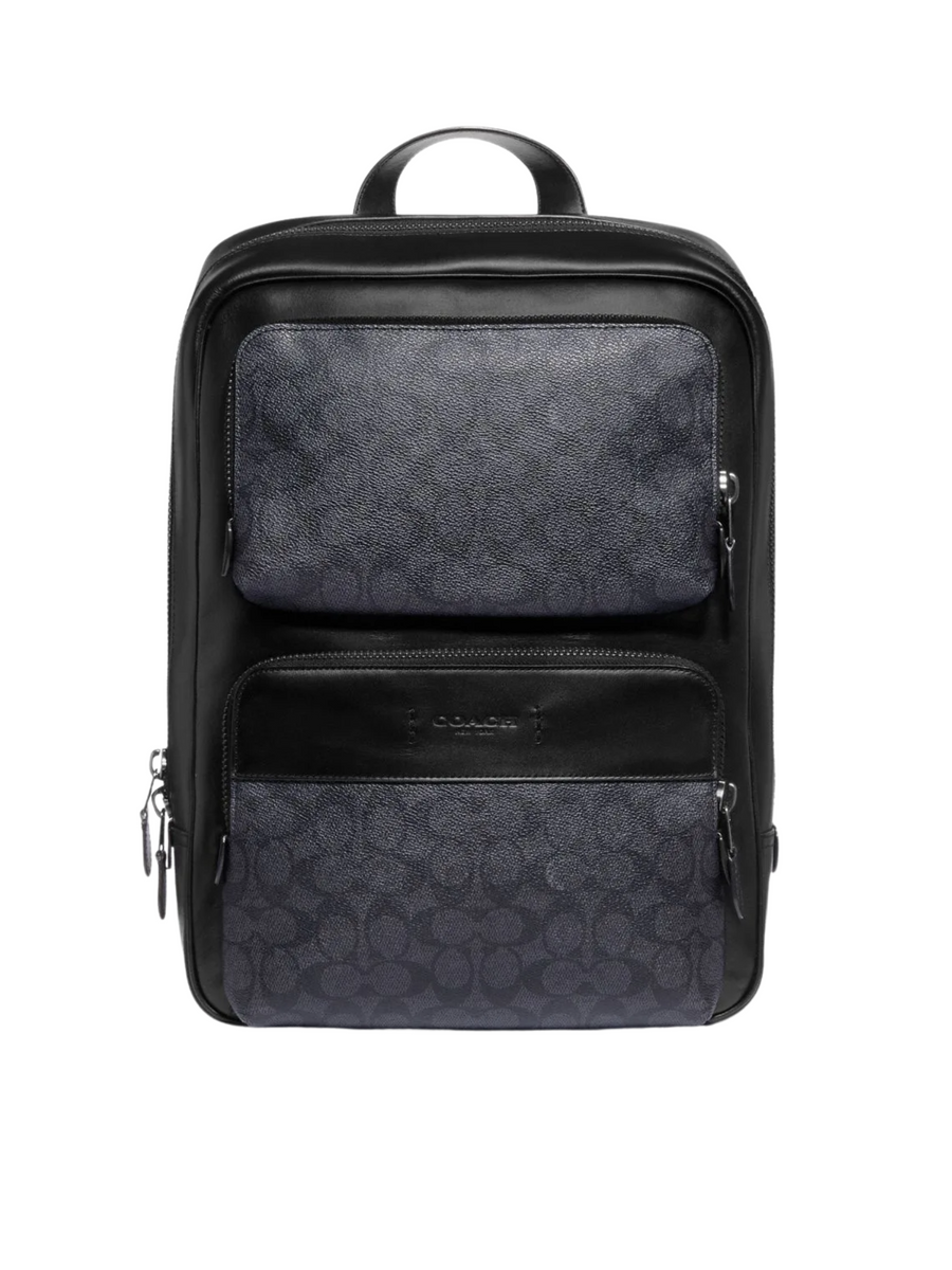 Coach Gotham Backpack In Signature Canvas Charcoal/Black – Balilene