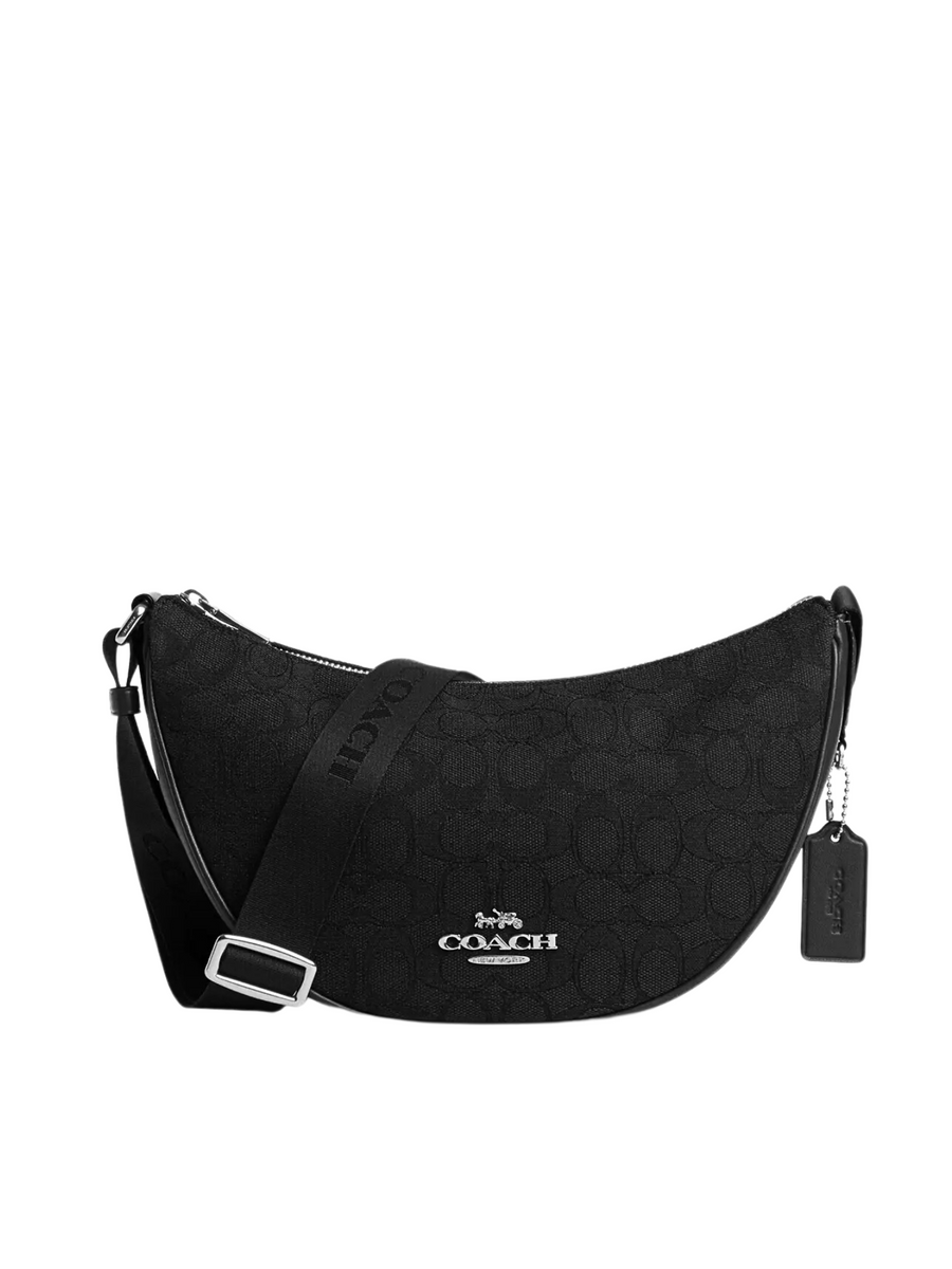 Coach Pace Shoulder Bag In Signature Jacquard Black – Balilene