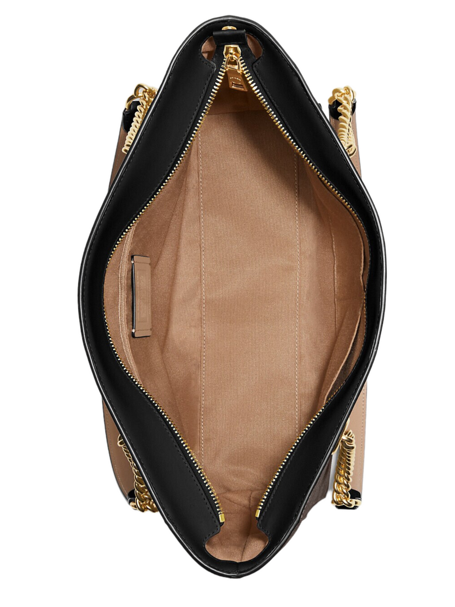 Coach Cammie Chain Tote In Signature Canvas Gold/Brown Black – Balilene