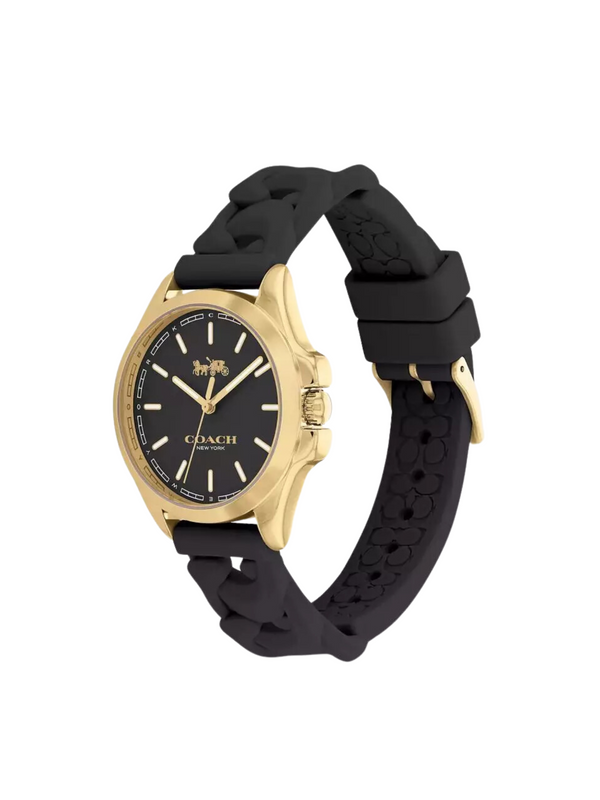 Coach Libby Watch Rubber Strap Black – Balilene