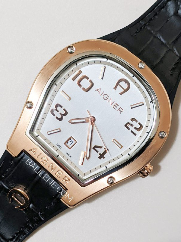 Aigner Roma White Dial Leather Strap Watch – Balilene