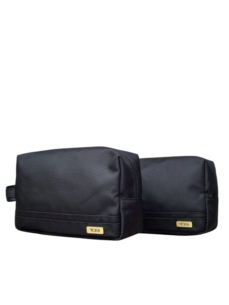 Medium Kit Gold Hardware Pouch Black - TUMI – Balilene