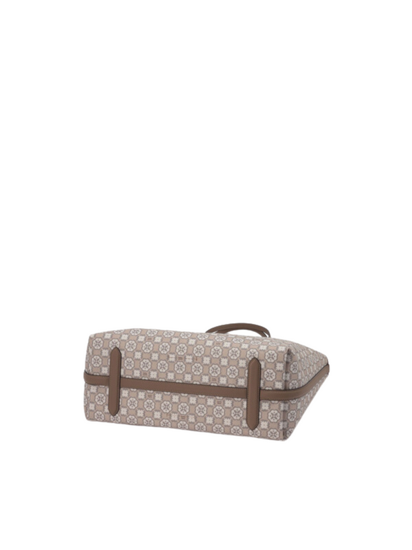 Kate Spade Flower Monogram Coated Canvas Medium Tote Bag Natural Multi ...