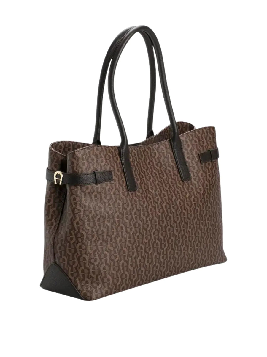 Aigner Roma Icon Large Tote Bag Fango – Balilene