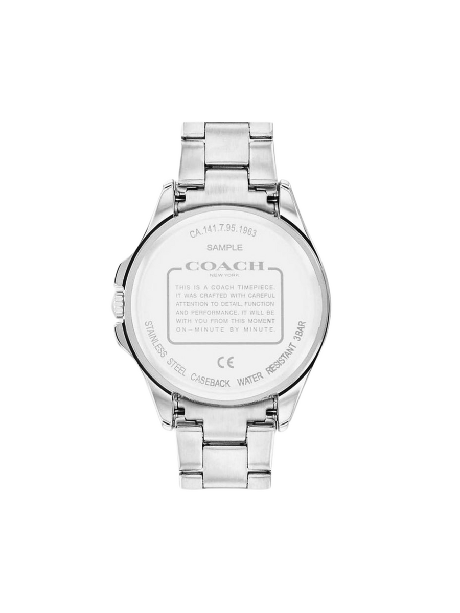 Coach 14503756 Libby 37mm Stainless Steel Watch Silver/Pink Dial – Balilene