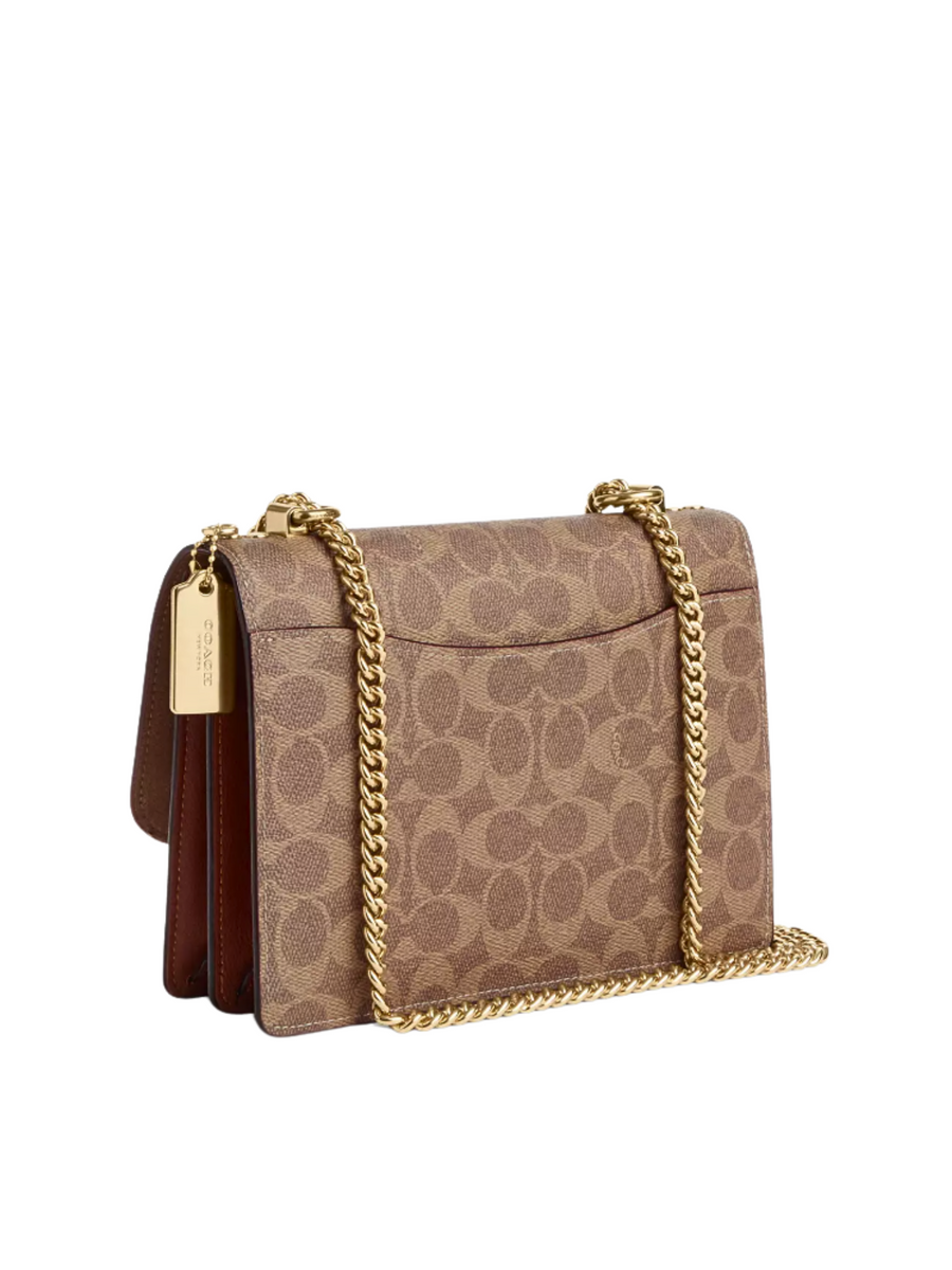 Coach Klare Crossbody Bag In Signature Canvas With Rose Print Tan Mult ...