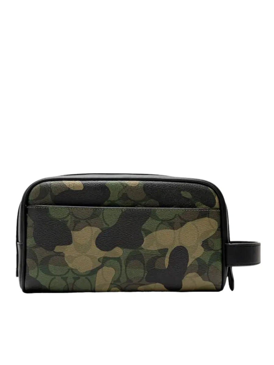 Coach Small Travel Kit In Signature Camo Green Multi – Balilene