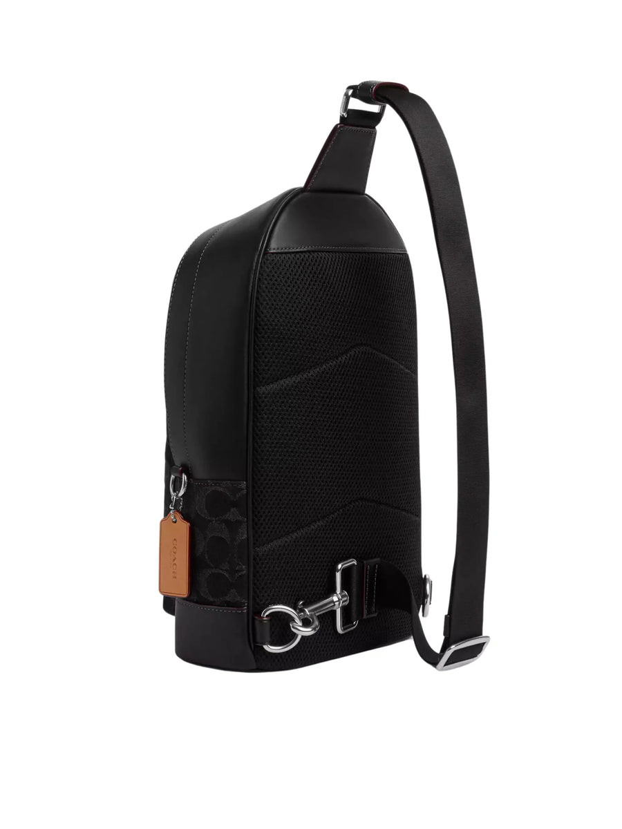 Coach West Pack In Signature Denim Black – Balilene