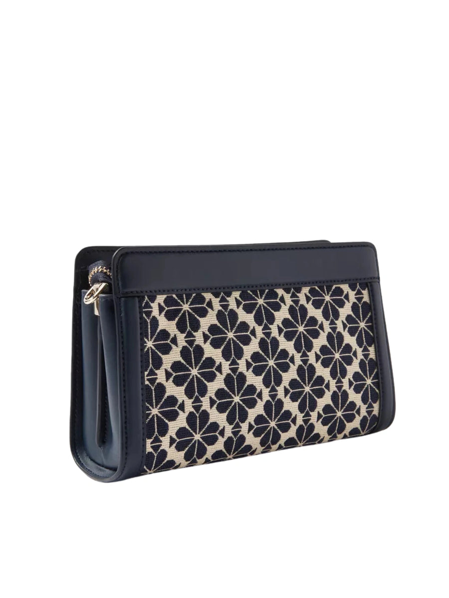 Kate Spade Flower Jacquard Medium Crossbody Bag Blue Multi – Balilene