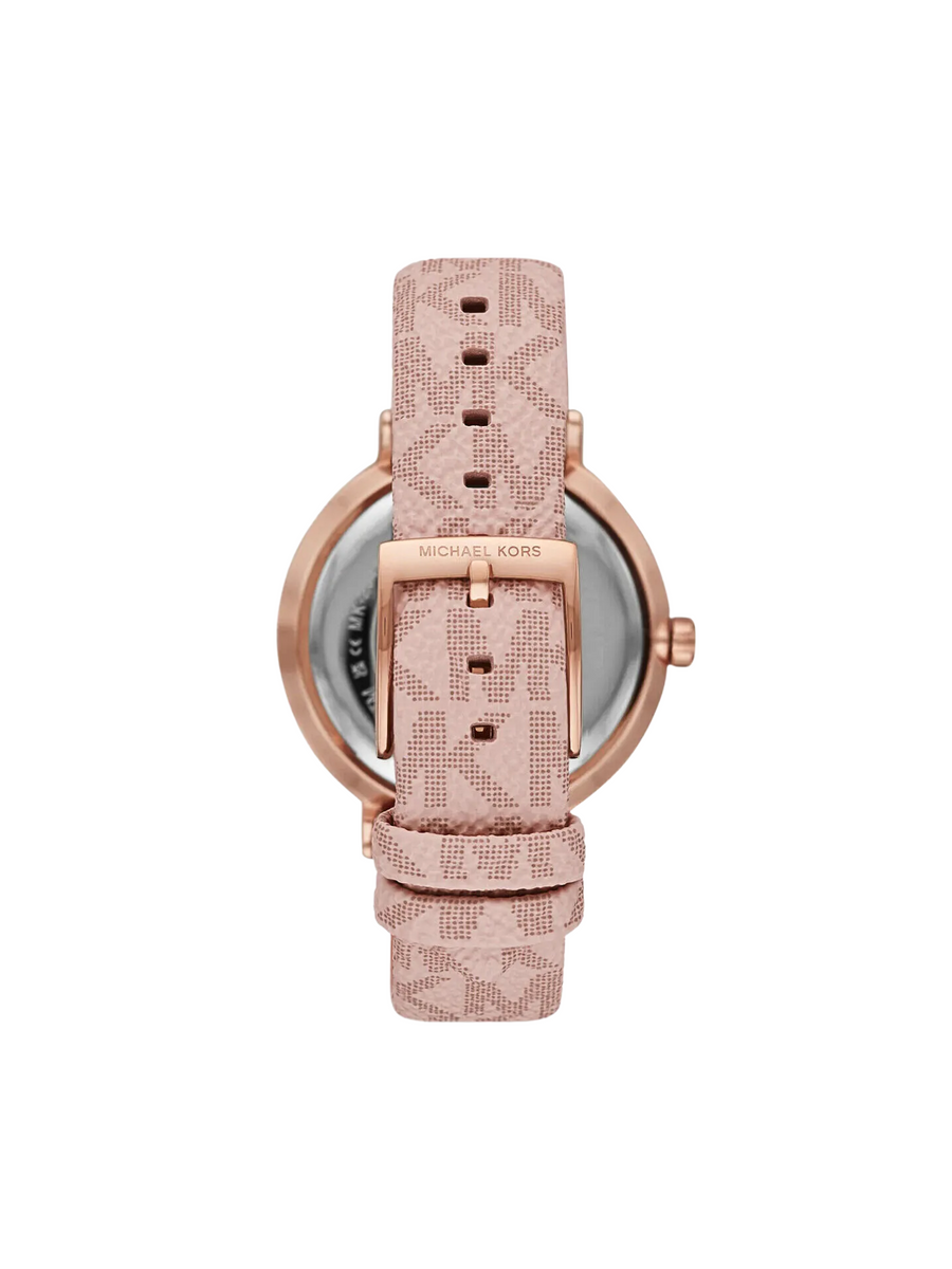 Michael Kors MK2947 Pyper Ladies White Dial Pink Leather Strap – Balilene