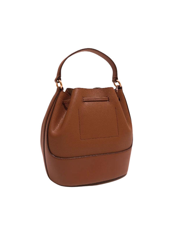 Michael Kors Reed Medium Belted Bucket Messenger Leather Bag Luggage ...