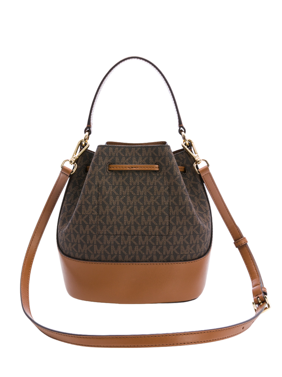 Michael Kors 35F4G6RM2B Reed Medium Belted Bucket Messenger Bag Brown ...