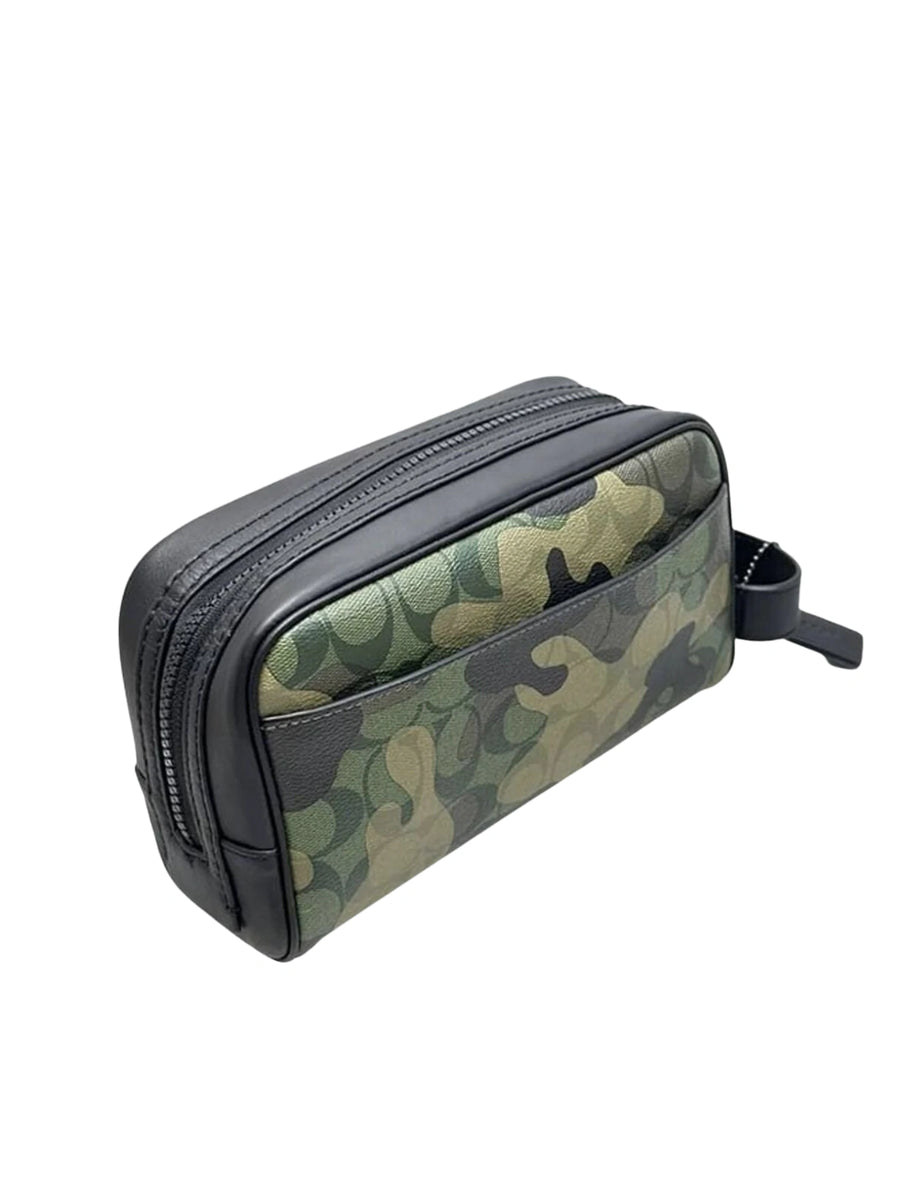 Coach Small Travel Kit In Signature Camo Green Multi – Balilene