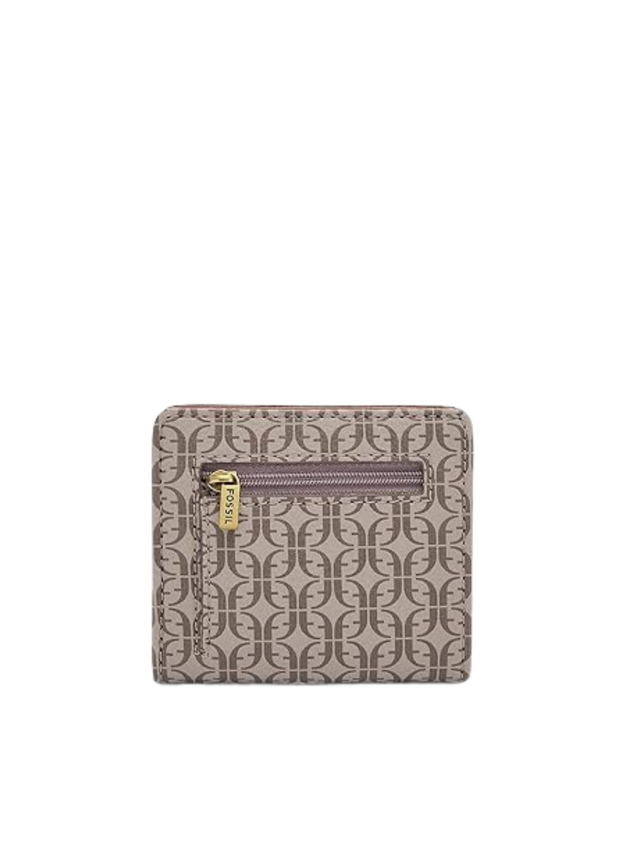 Fossil Tara Small Bi-Fold Leather Multi function Wallet Taupe Tan ...