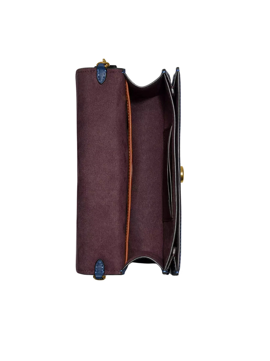 Coach Beat Crossbody Clutch Pebble Glovetanned Leather Blue – Balilene