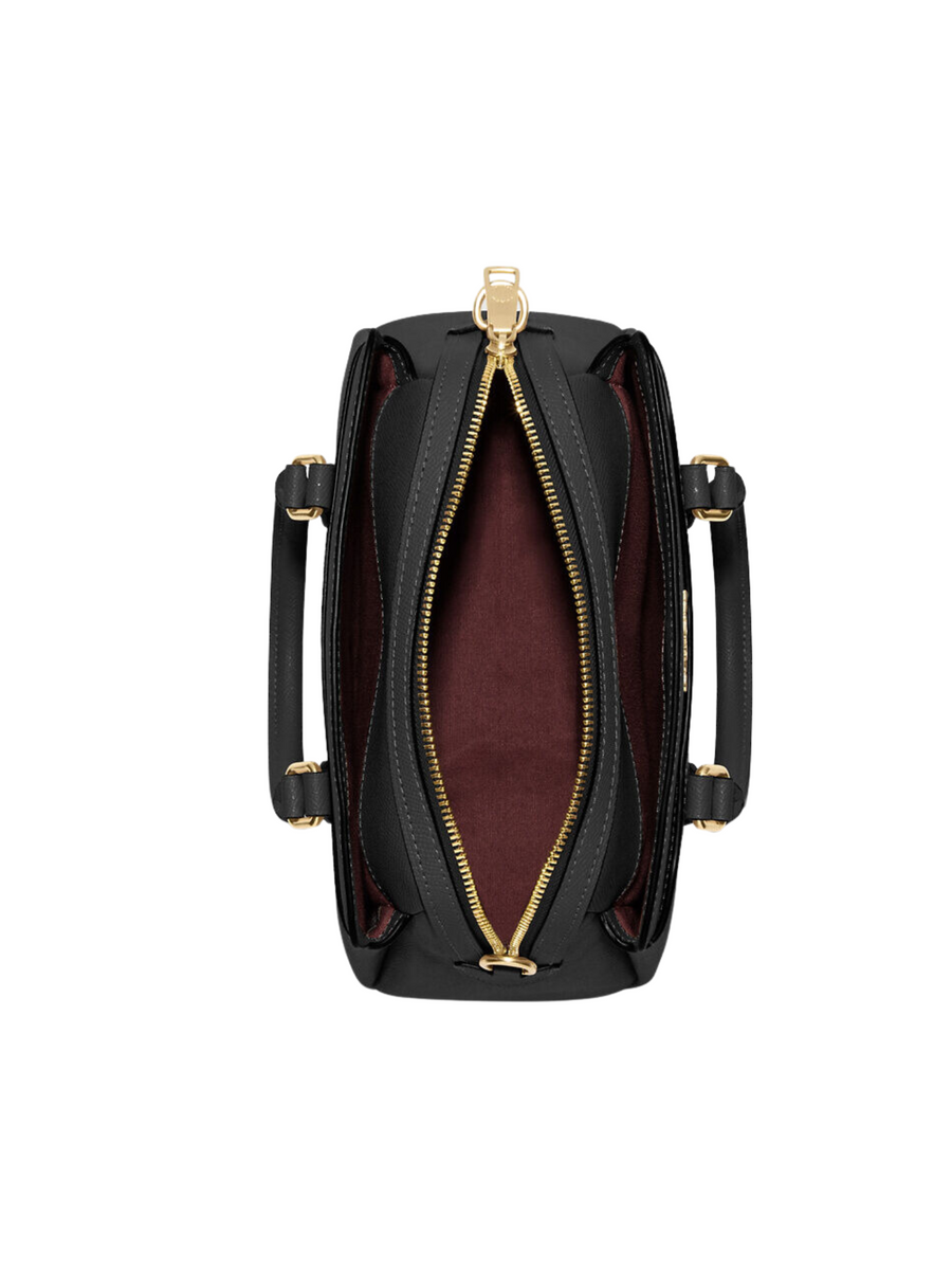 Coach Mini Darcie Carryall Crossgrain Leather Black – Balilene