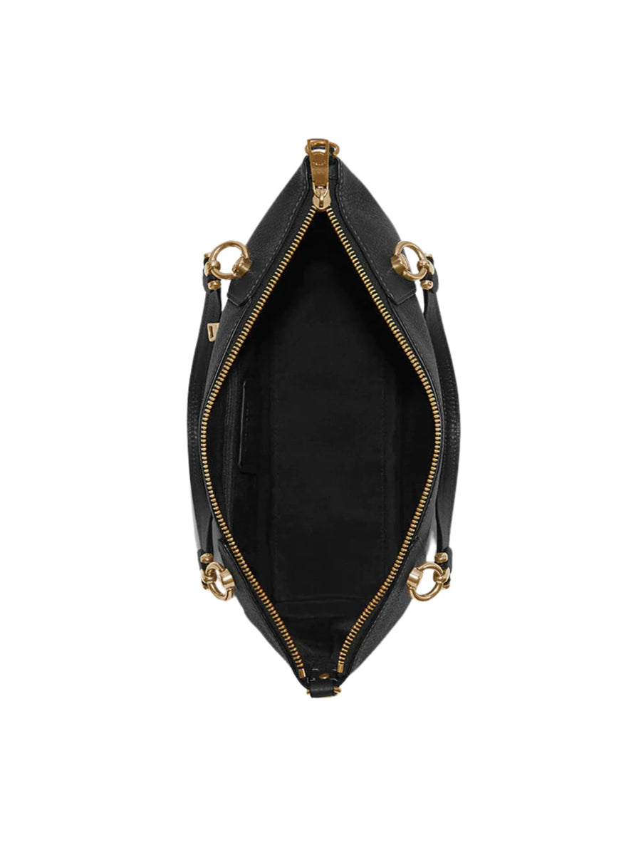 Coach Kacey Leather Satchel Bag Black – Balilene