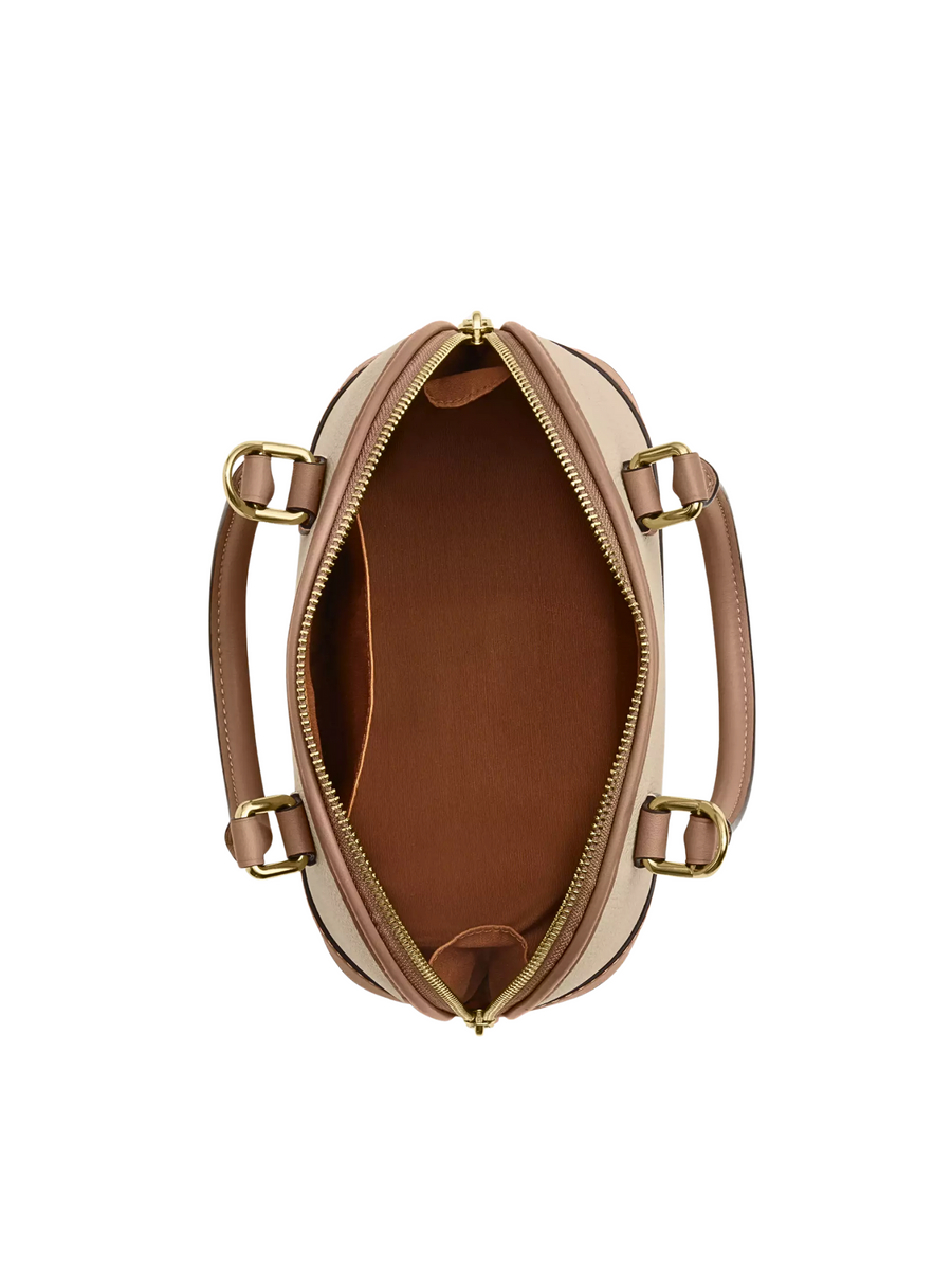 Coach Sabrina Satchel Bag In Colorblock Ivory/Taupe – Balilene