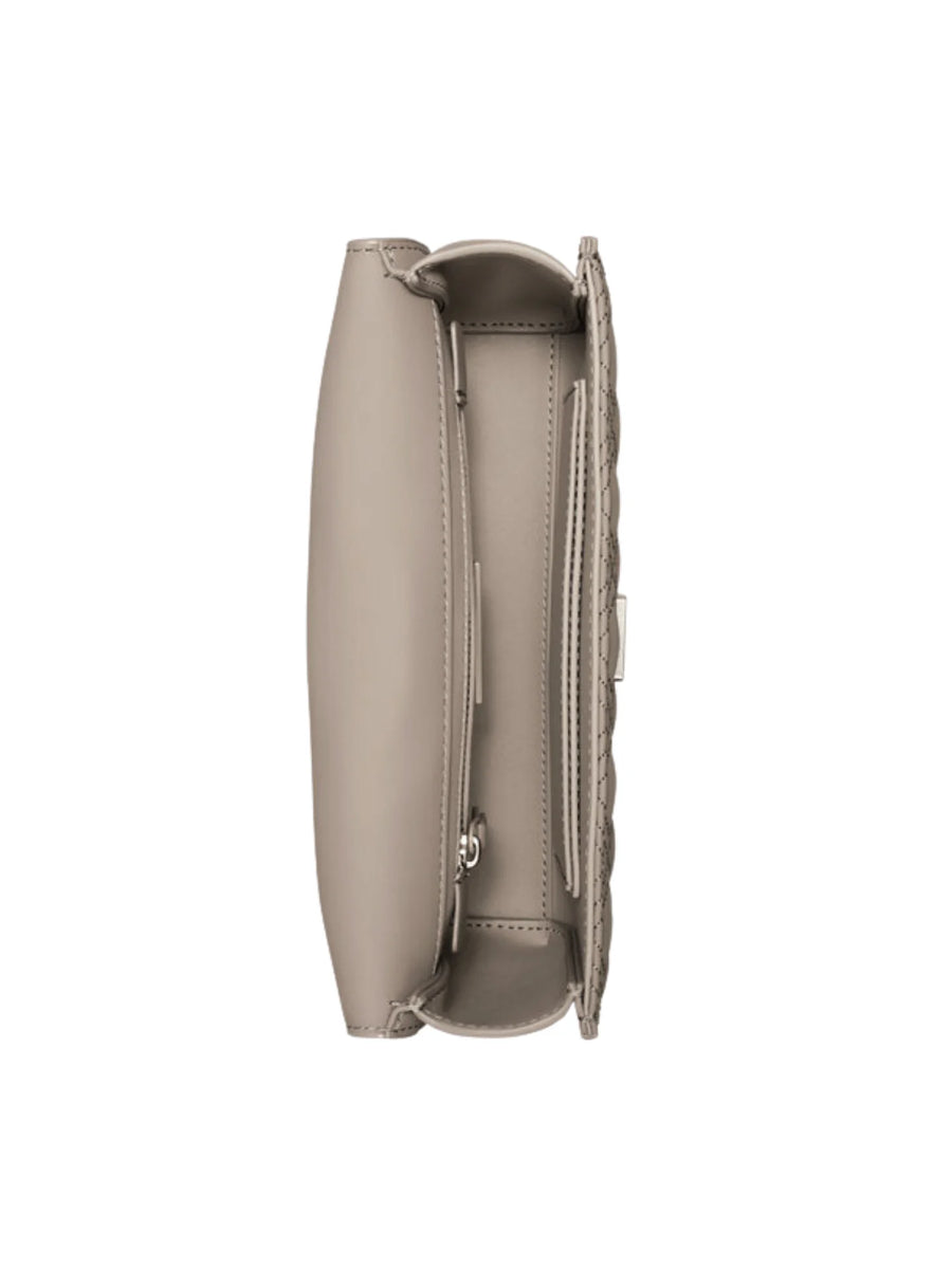 Tory Burch Fleming Matte Convertible Shoulder Bag Grey Heron – Balilene