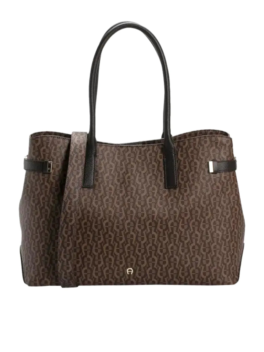 Aigner Roma Icon Large Tote Bag Fango – Balilene
