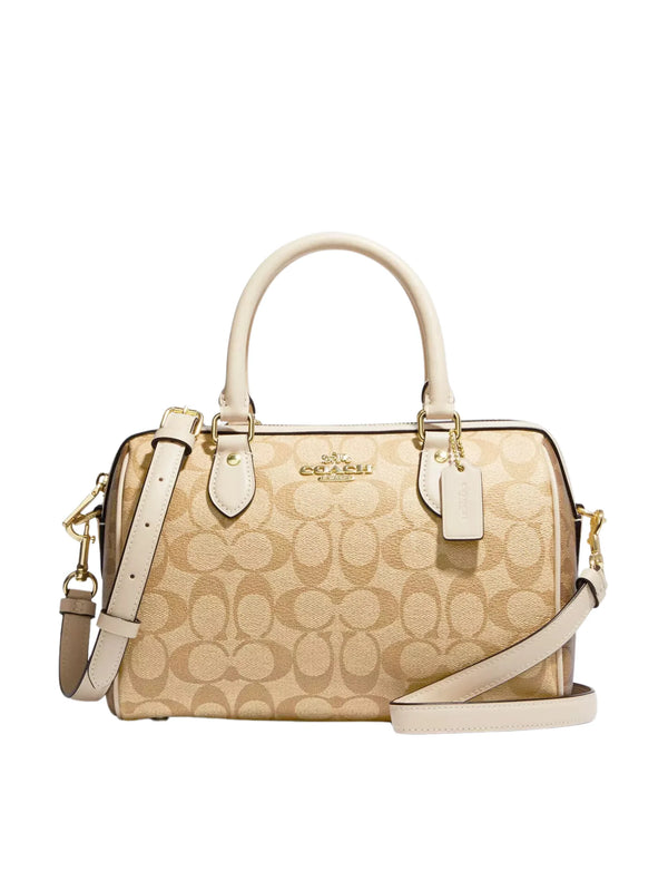 Coach Nolita 19 Blocked In Signature Canvas Light Khaki/Ivory Multi ...