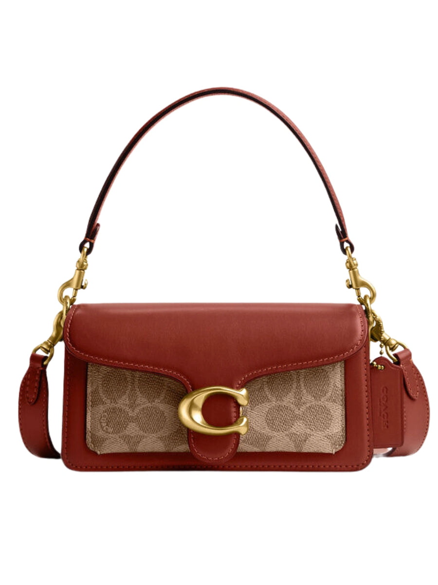 Coach Tabby Shoulder Bag 20 Signature Canvas Tan Rust – Balilene