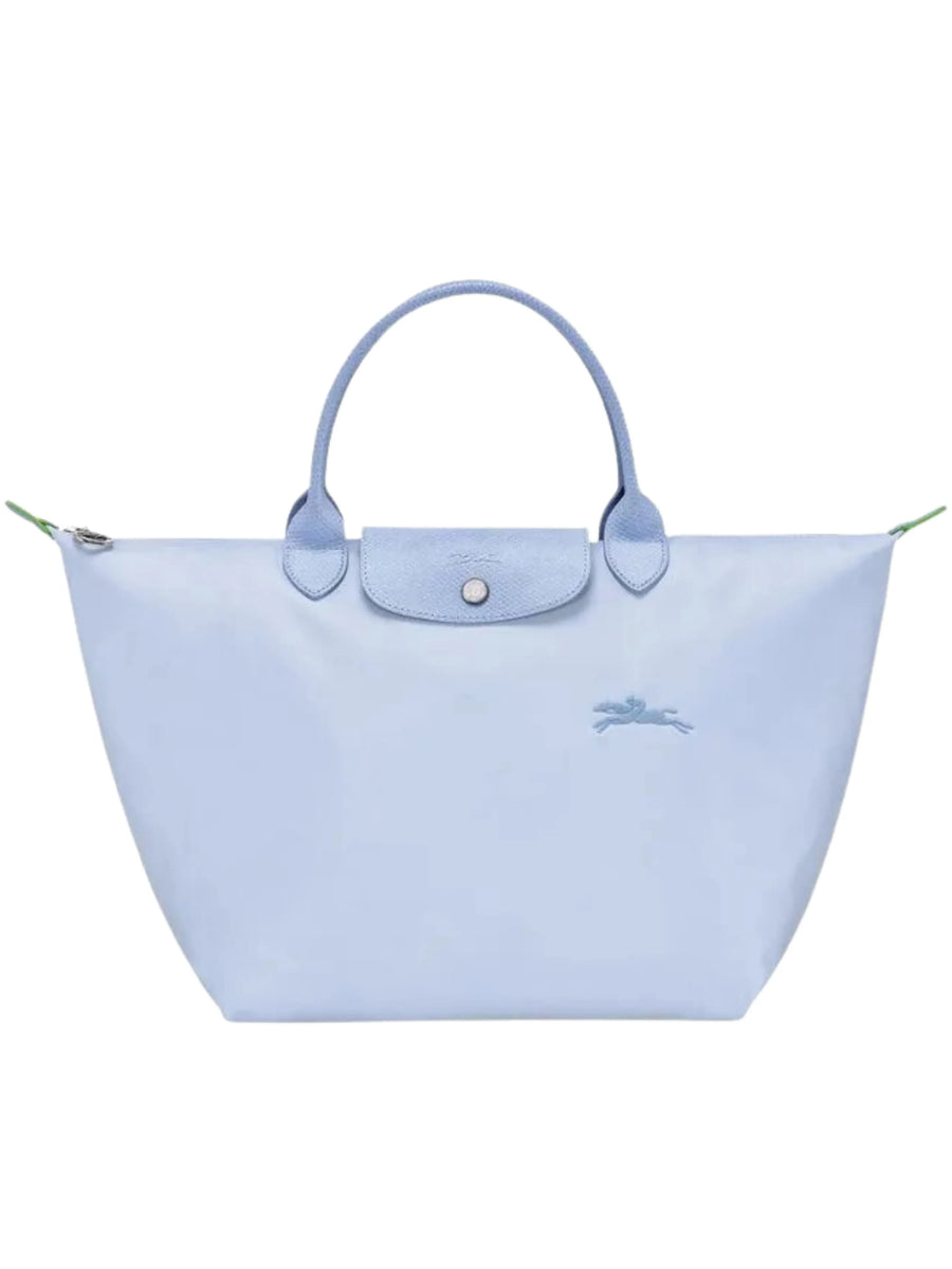 Longchamp Le Pliage Green Medium Top Handle Sky Blue – Balilene