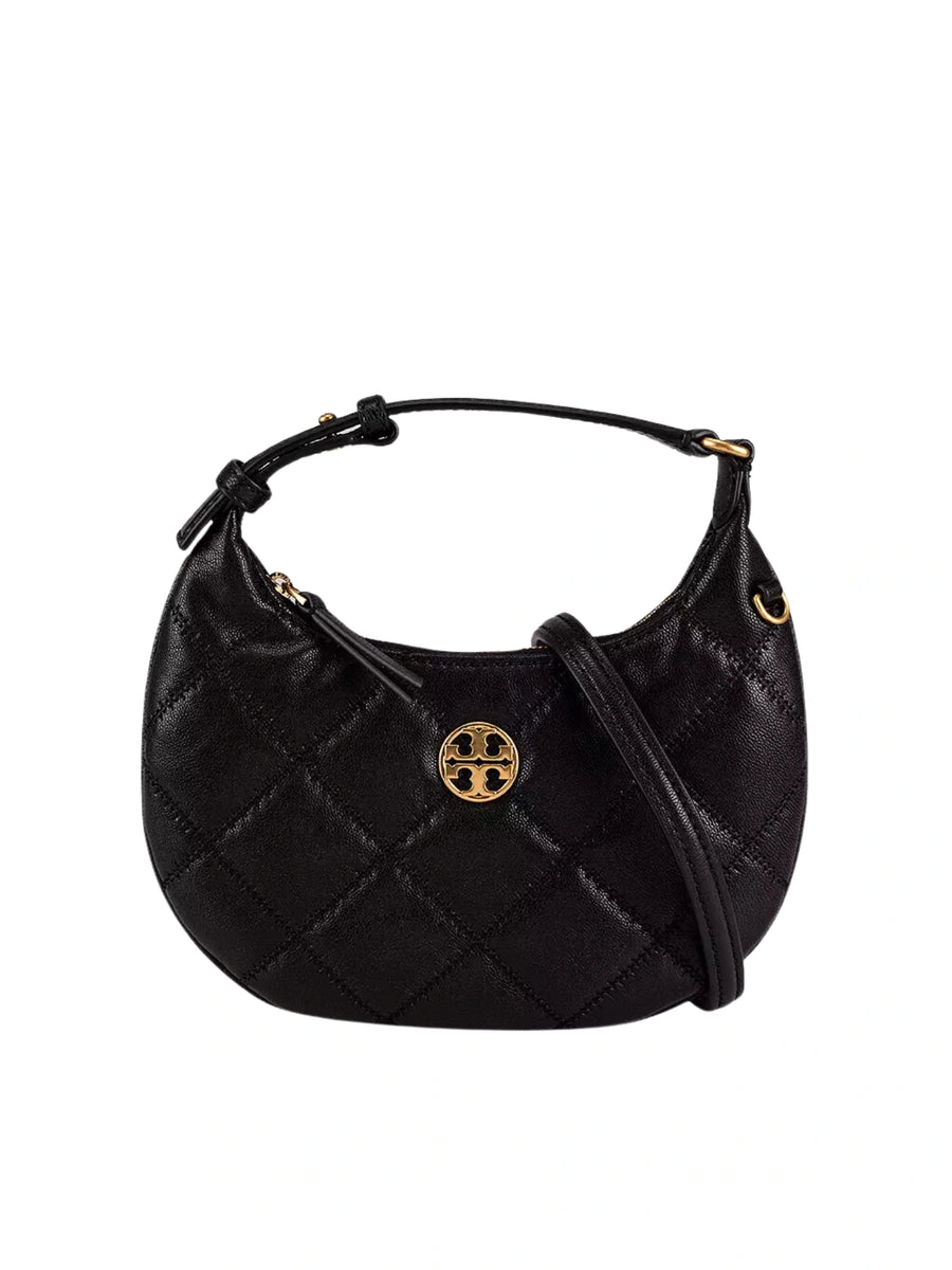 Tory Burch Willa Mini Crescent Bag Black – Balilene