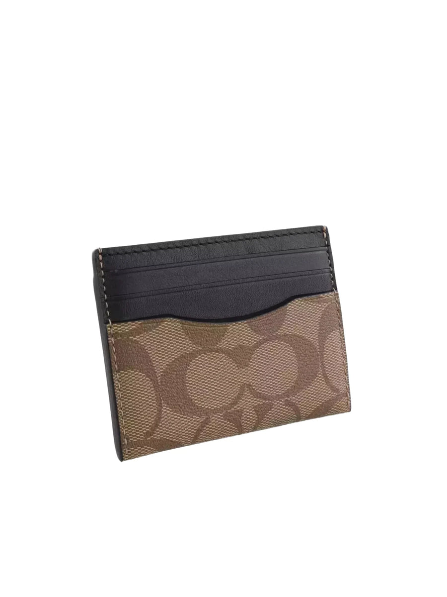 Coach ID Card Signature Canvas Tan – Balilene
