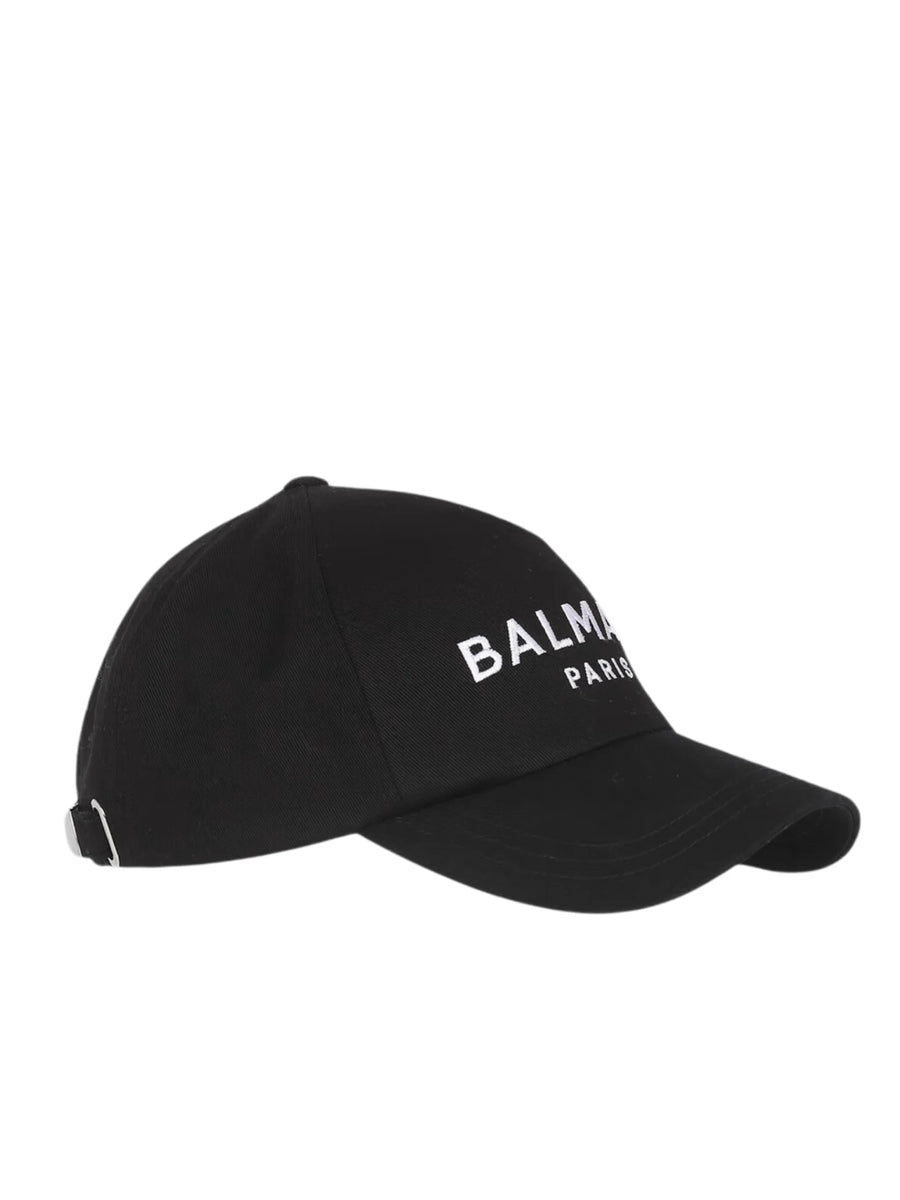 Balmain Paris Cap Black Embroidered Logo – Balilene
