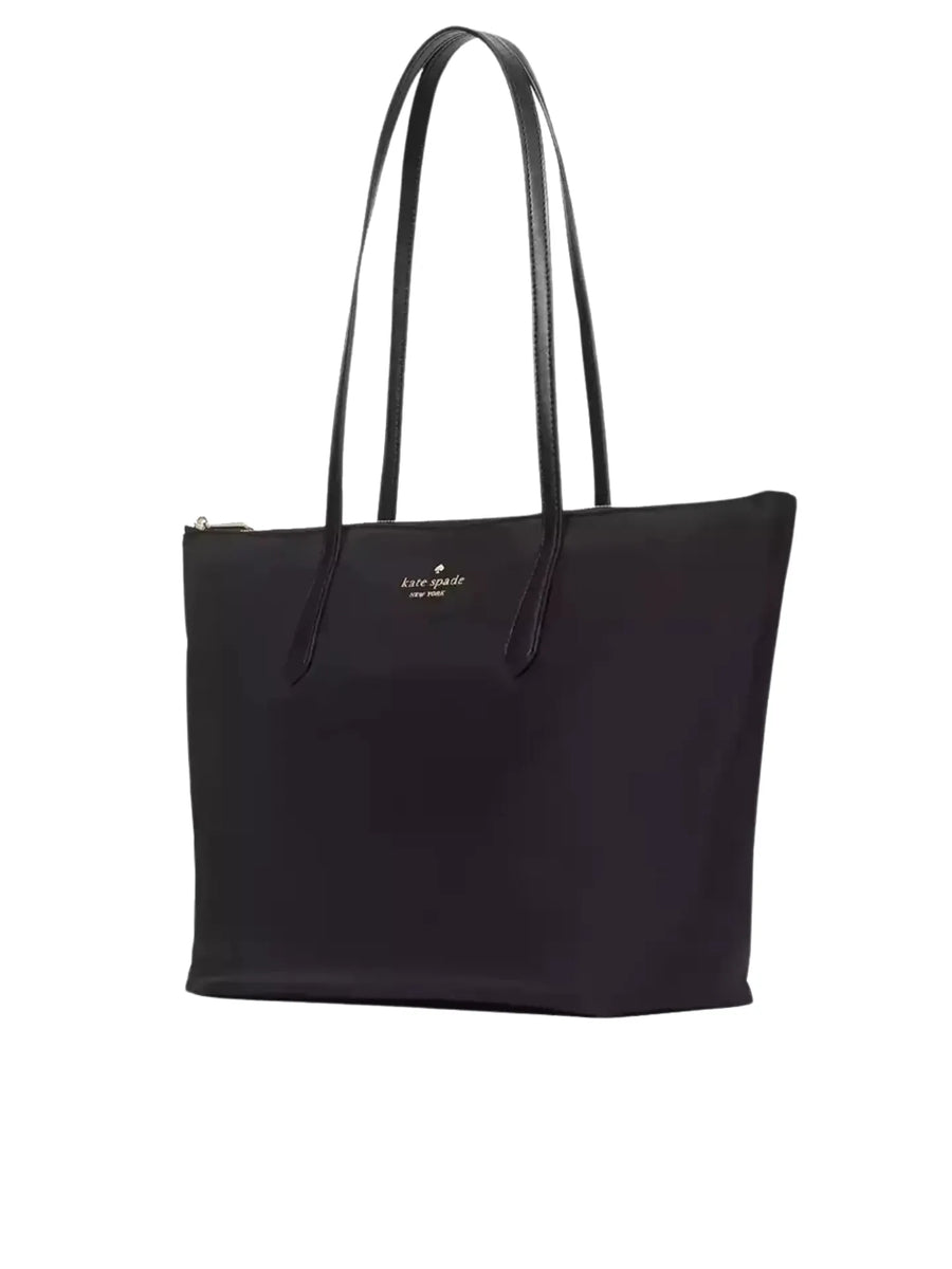 Kate Spade Kitt Nylon Medium Tote Bag Black – Balilene