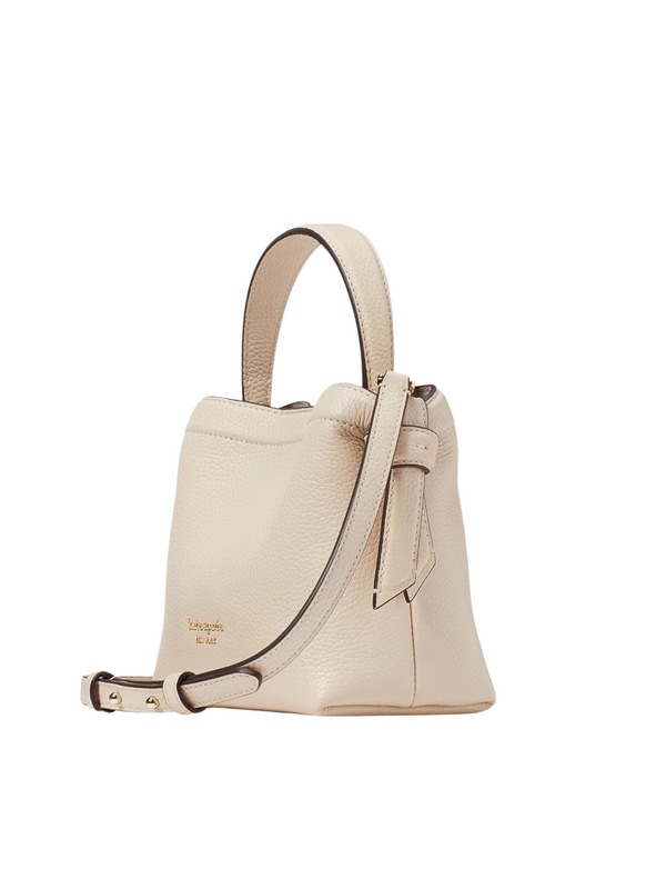 Kate Spade Knott Mini Crossbody Pebbled Leather Milk Glass – Balilene