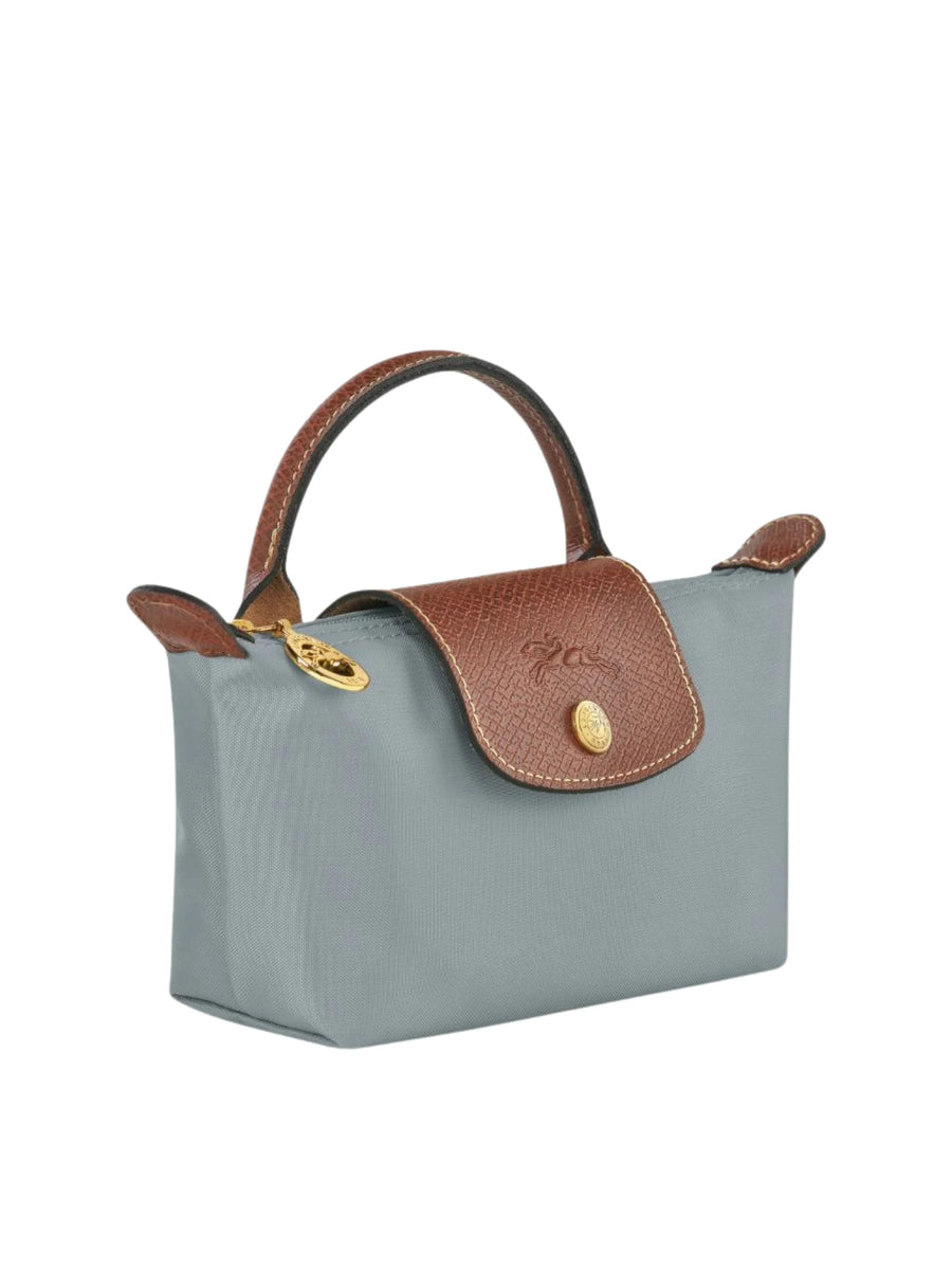 Longchamp Le Pliage Original Pouch With Handle Steel – Balilene