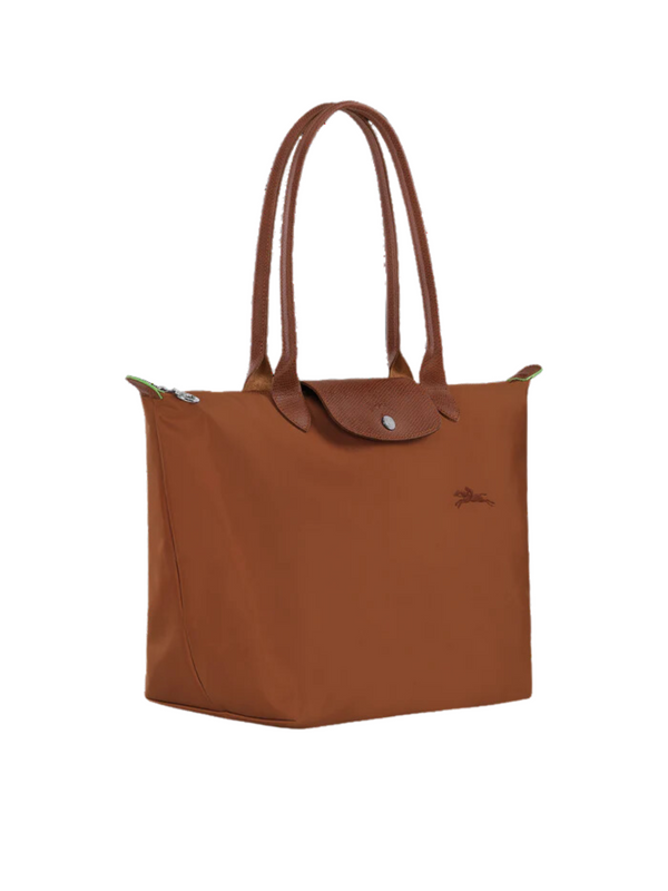 Longchamp Le Pliage Green Medium Shoulder Bag Cognac – Balilene