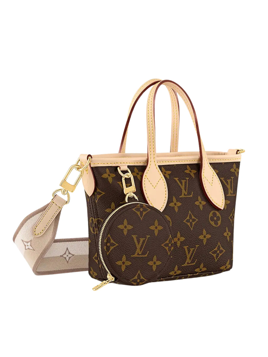 Louis Vuitton Neverfull BB Monogram Strap Beige – Balilene