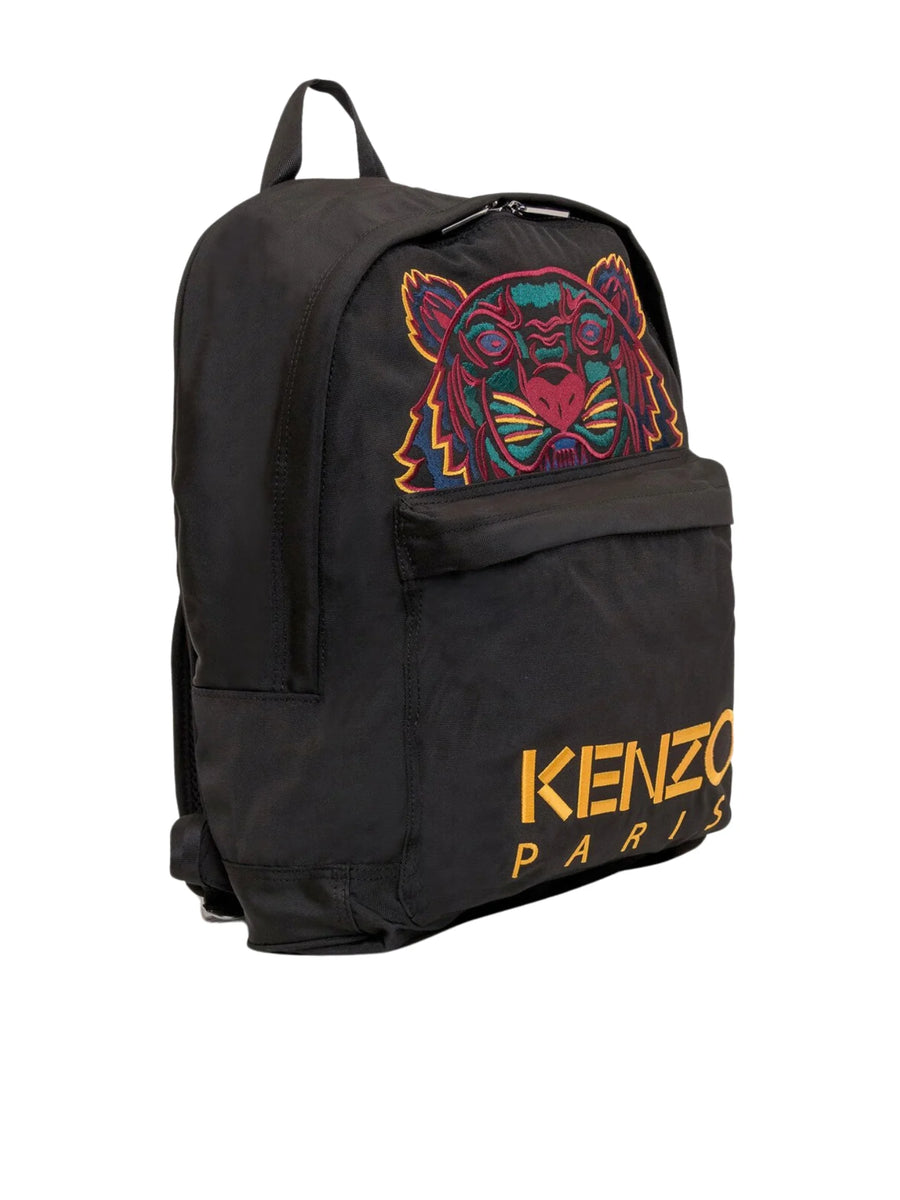 Kenzo Large Tiger Canvas Embroidered Backpack Colorblock – Balilene