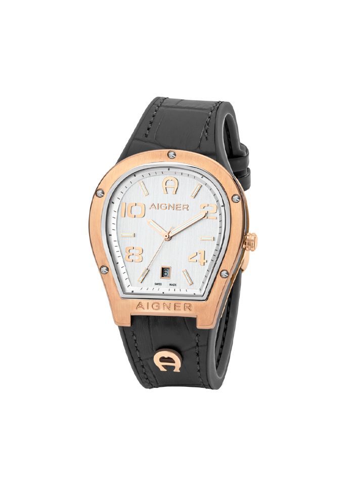 Aigner Roma White Dial Leather Strap Watch – Balilene