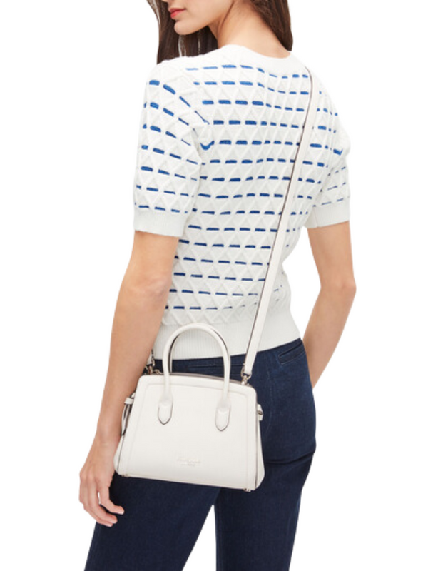 Kate Spade PXR00438 Knott Mini Satchel in Pabble Leather Cream – Balilene