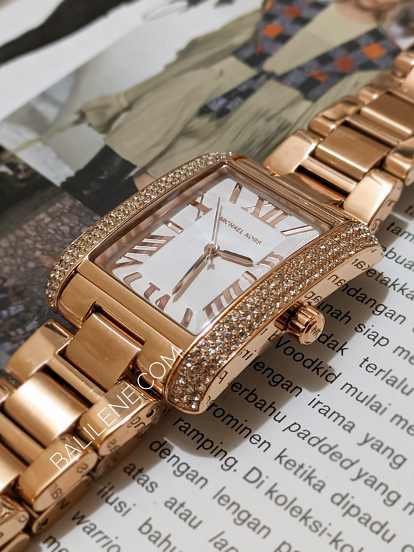 Michael Kors Emery Three-Hand Rose Gold-Tone Stainless Steel Watch ...