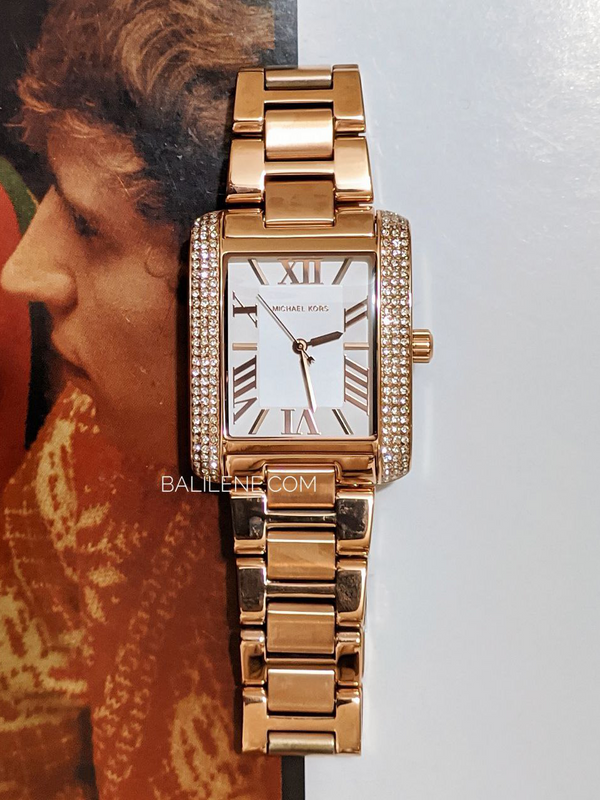 Michael Kors Emery Three-Hand Rose Gold-Tone Stainless Steel Watch ...