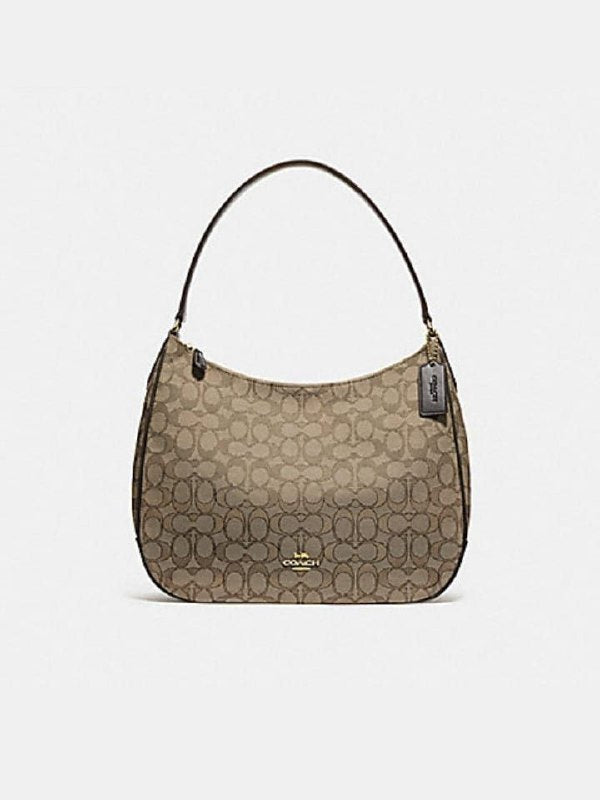 Coach F29959 Otline Signature Zip Khaki Brown – Balilene