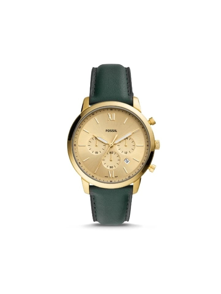 Fossil FS5580 Neutra Chronograph Dark Green Leather Watch – Balilene