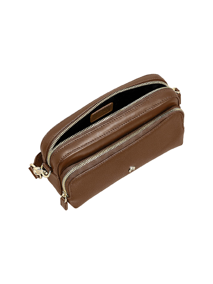 Aigner 132213 50-0728 Fabia Camera Bag Dark Toffe Brown – Balilene