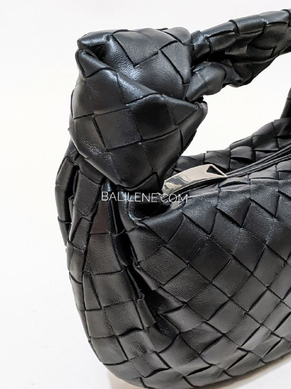 Bottega Veneta Mini Jodie Bag Black/Silver Hardware – Balilene