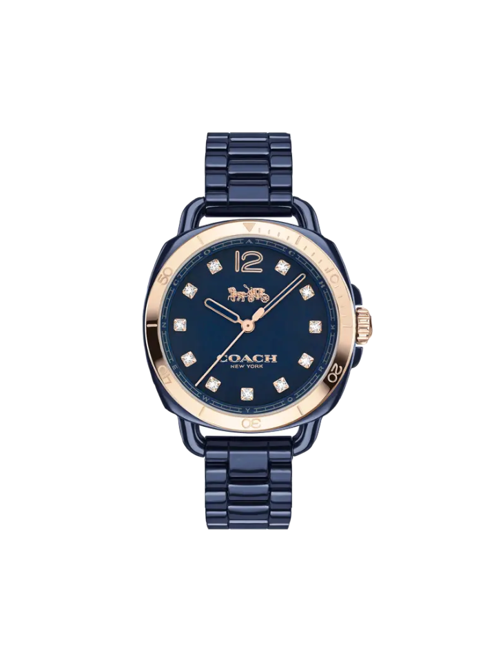 Coach Tatum Navy Ceramic Strap Watch – Balilene