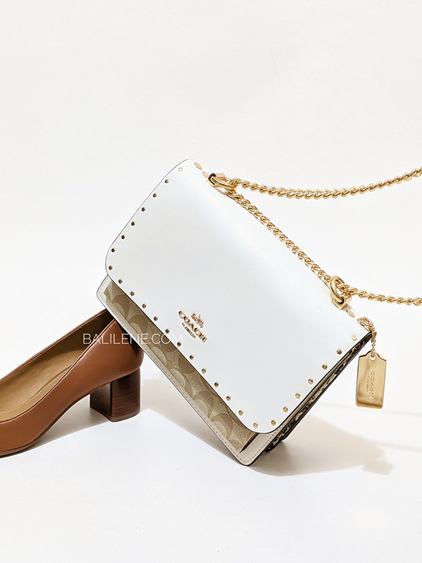 Coach Klare Crossbody In Signature Canvas With Rivets Light Khaki Mult ...