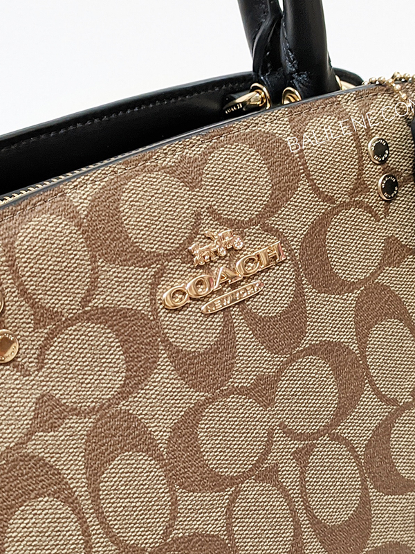 Coach 91016 Lillie Carryall In Colorblock Signature Canvas Khaki Multi ...