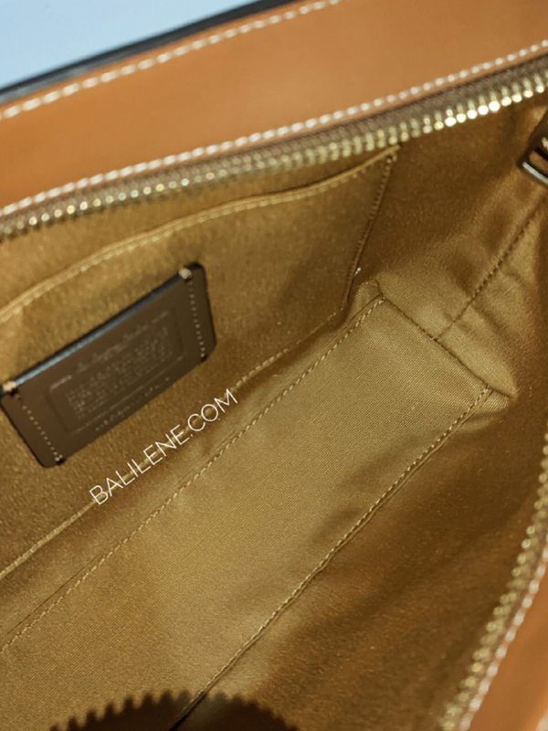 Coach Alice Satchel In Signature Canvas With Snowflake Print Khaki/Gol ...